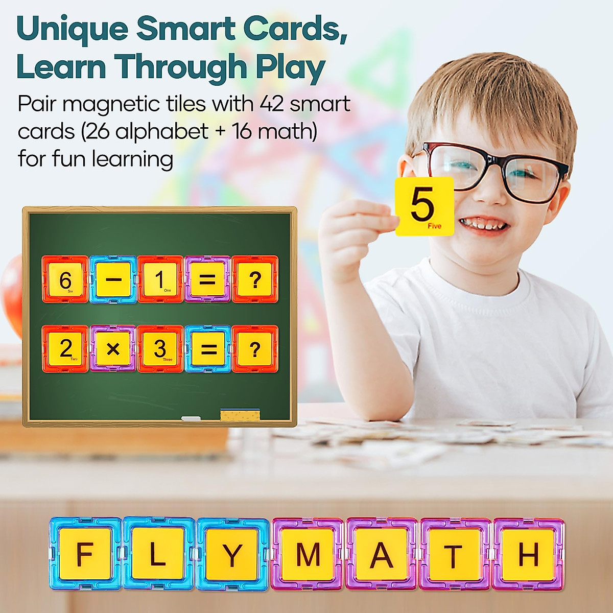 Assark Magnetic Tiles, 98pcs Magnetic Blocks Set Magnet Toys with 2 Cars, Kids Magnetic Building Blocks Set for 3 4 5 6 7 8+ Year Old Boys Girls, STEM Preschool Toys for Gift