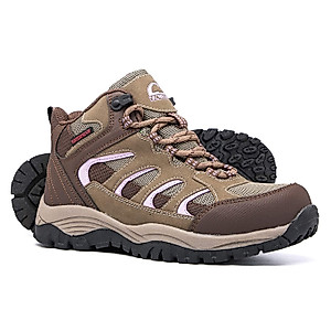 Brown Oak Womens Waterproof Outdoor Shoes Casual Trekking Work Hiking Boots (Brown, 8)