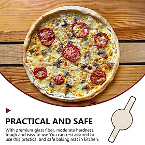 Cabilock Kitchen Mats Baking Mat for Oven Bread Baking Glass Fiber Bread Baking Mat Handle Dough Transfer Mat Bread Sling Replace Parchment Paper (Brown) Sourdough Bread