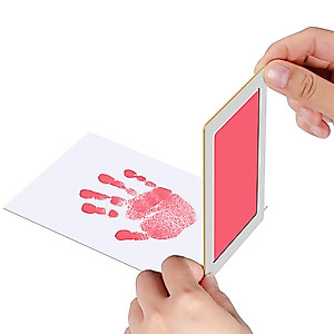 Clean Touch Ink Pad for Baby Handprints and Footprints, PChero Inkless Print Kit for Family Keepsake Newborn Shower Gifts