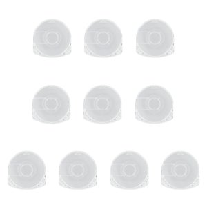 HOVTOIL 10Pcs Replacement UMD Game Disc Storage Case, Clear Game Disc Storage Shell Case Cover Compatible with PSP1000/2000/3000 Clear