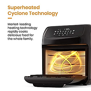 Pro Breeze 12.7 Quart Air Fryer Oven - Large Air Fryer Toaster Oven, 12 Cooking Modes including Rotisserie & Food Dehydrator, 19 Accessories