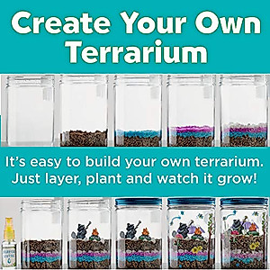 Creativity for Kids Grow 'N Glow Terrarium Kit for Kids - Educational Science Kits Ages 6-8+, Kids Gifts for Boys and Girls, Craft and STEM Projects