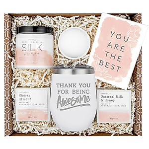Thank You Gifts for Women - Thank You Gifts Basket for Employees - You Are Awesome Spa Appreciation Gift Box for Women with Tumbler - You Got This Appreciation Gifts for Friends Coworker Boss Teacher