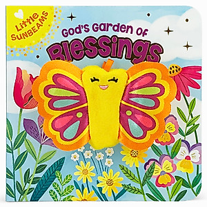 God's Garden of Blessings - Finger Puppet Board Book for Easter Basket Stuffer, Christmas, Baptisms, Birthdays Ages 0-4 (Little Sunbeams)
