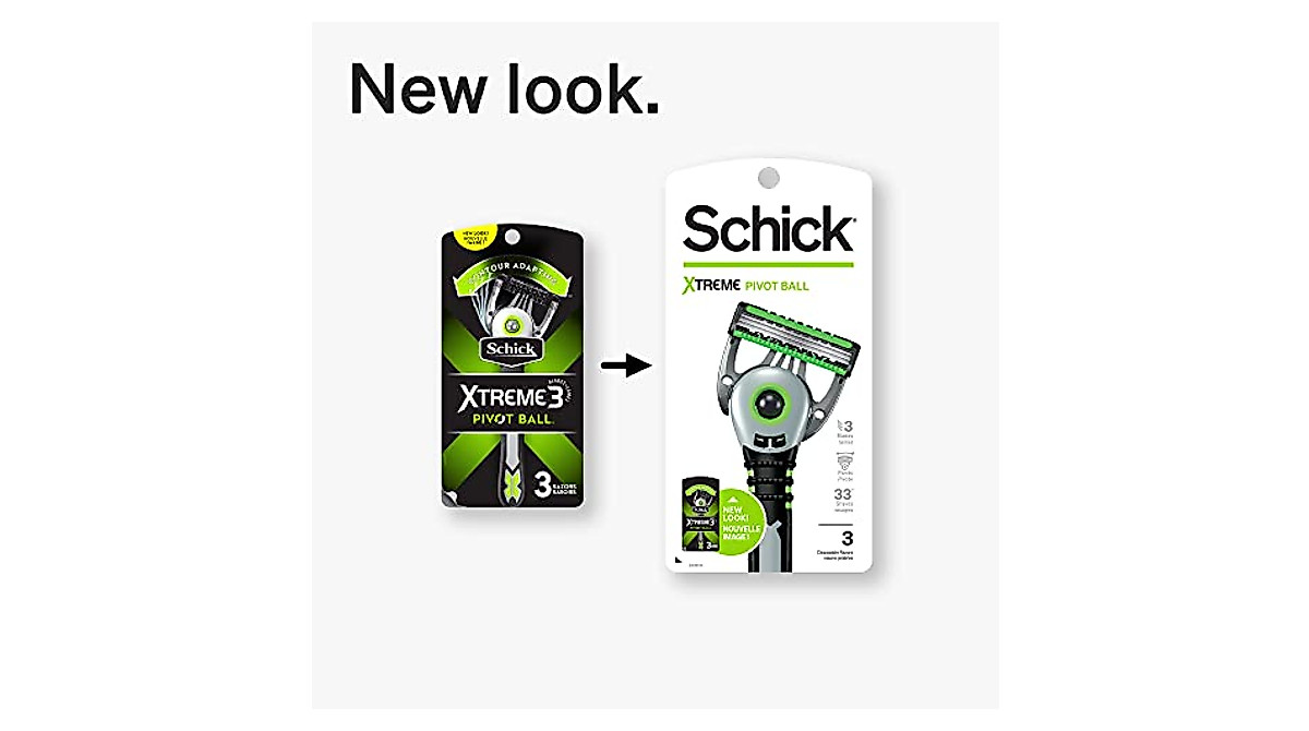 Schick Xtreme Pivot Ball Razor - Eco-Friendly, Close & Comfortable Shave