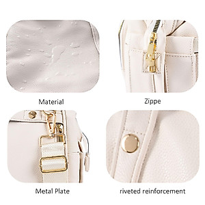 FHELAD Diaper Bag Tote, Leather Hospital Bag Essentials for Mom, Maternity Baby Bags with Enough Space