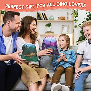 40 Pack Dinosaur Party Supplies Favor Drawstring Bags for Kids Birthday Gift Bags Dino Theme Party Favor Bags Dino Backpack Bag Treat Goodie Candy Bags for Boy Girl Baby Shower School Travel, 20 Style