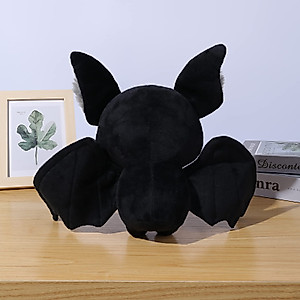 REYBEYOLA Cute Bat Stuffed Animal, Soft Bat Plush Doll Toy Gifts for Kids Birthday, Valentine, Christmas (Black, 11.81in)