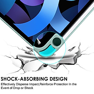 DuraSafe Cases for iPad 7th 8th 9th Gen 2019/2020 / 2021-10.2 Inch [iPad 9 8 7 ] A2602 A2270 A2197 MW762LL/A MW742LL/A MYLC2LL/A MYL92LL/A Pencil Holder Soft Corner with PC Back Cover - Light Green