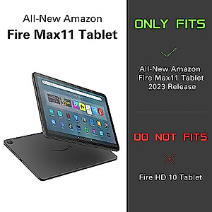 CoBak Case for All-New Amazon Fire Max 11 Tablet (13th Generation, 2023 Release) with Pen Holder - Slim Folding Stand Folio Cover for Fire Max 11 with Auto Wake/Sleep