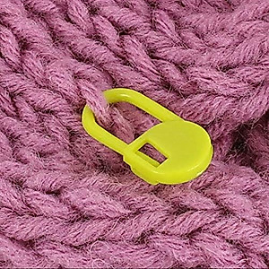 Meikeer 150 Pieces Knitting Crochet Locking Stitch Markers Stitch Needle Clip Counter 10 Colors (Color Ship Randomly)