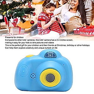 Sanpyl Kids Digital Camera, 2.4 Inch 1080P 1020mAh Rechargeable Video Cameras Toy with 32GB Storage Card, Christmas Birthday Gifts for 3 to 12 Year Old Boy Girl (Blue)