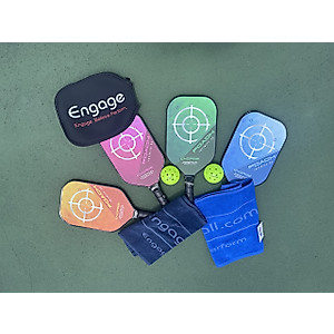 Engage Pickleball Poach Infinity EX Pickleball Paddle - Pickleball Paddles with Black Polymer Core - USAPA Approved Pickleball Paddles - Pickleball Rackets for Adults - Standard (Blue)