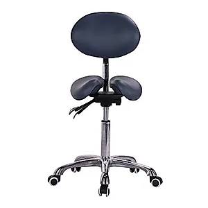 Master Massage Berkeley Ergonomic Split Seat Style Backrest Saddle Stool With Two Tilting Option In Royal Blue, 1count, Blue
