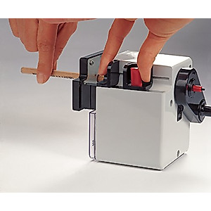 Dahle 166 Premium Pencil Sharpener w/Point Adjuster & Automatic Cutting System, Accepts Graphite & Oversized Artist Pencils