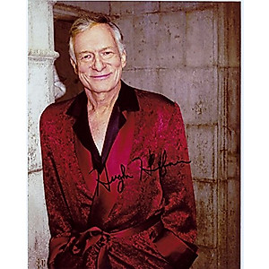 Kirkland Hugh Hefner 8 X 10 Photo Autograph on Glossy Photo Paper