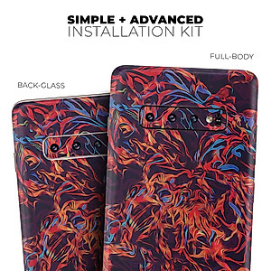 DesignSkinz Liquid Abstract Paint Remix V27 Protective Vinyl Decal Wrap Skin Cover Compatible with The Samsung Galaxy S20 (Screen Trim & Back Glass Skin)