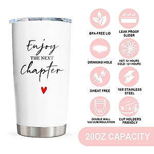 Pudmaple Retirement Gift for Woman, Retirement Gifts for Men/Women 2025, Birthday Gifts for Women/Men, Graduation Gifts, Best Retired Gift, Farewell/Goodbye/Going Away Gifts for Coworkers Tumbler 20oz