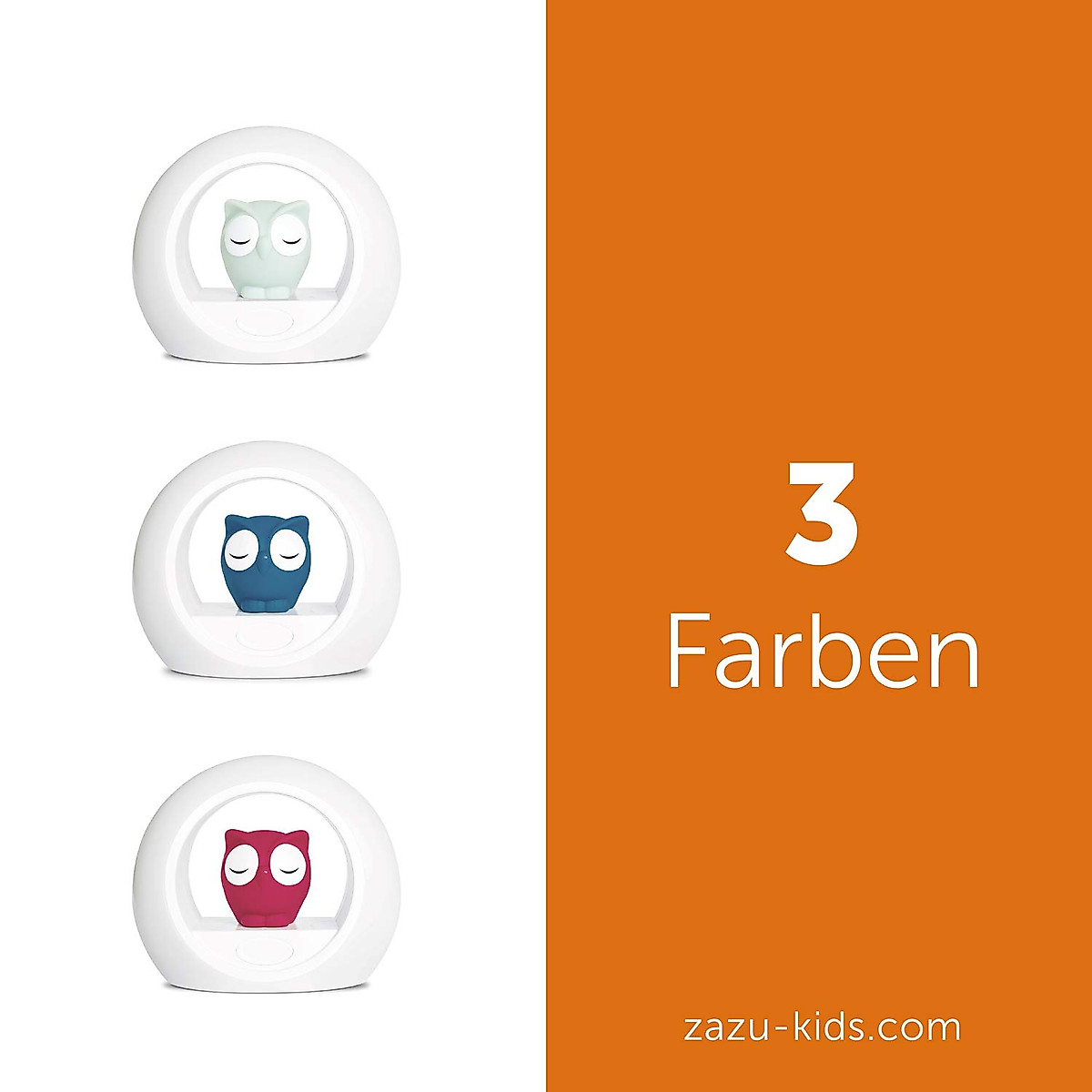 Zazu Kids LOU Voice Activated Nightlight Lamp (Pink)