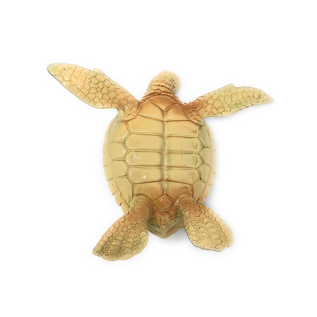Green Tree Products Sea Turtle Resin Figurine, Indoor Outdoor Decor, 6.25 Inches Wide