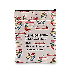 Book Nerd Book Sleeve Reading Book Protector Book Lover Gift Abibliophobia Book Cover Bookworm Gift Book Club Gift
