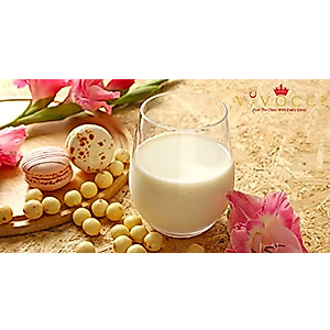 Vivocci Unbreakable Elegant Plastic Stemless Wine Glasses 20 oz | 100% Tritan Heavy Base | Shatterproof Glassware | Ideal For Cocktails & Scotch | Perfect For Homes & Bars | Dishwasher Safe | Set of 2