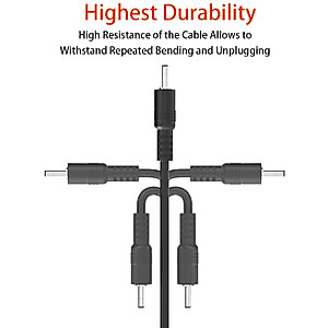 SCOVEE Electric Toothbrush Charger for Fairywill, Dnsly,KIPOZI,Sboly,Vekkia,Gloridea Electric Toothbrush,Replacement Toothbrush Cord USB DC Charging Cord,Electric Toothbrush Charger Power Cable 3FT