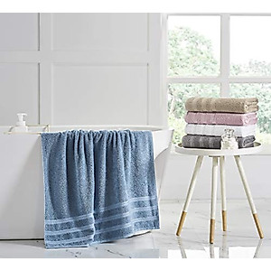 501 2 pc Bath Sheet Set. Bring Luxury to Your Home with This Soft, 100% Pure Cotton 2 Piece Bath Sheet Towel Set, 35” x 68”(Mauve)
