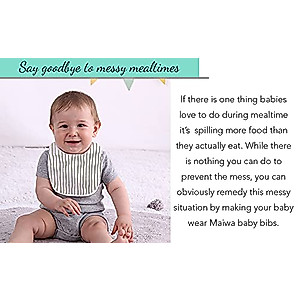 Waterproof Terry cloth Baby bibs with Snaps for newborn girl boy, drool and teething for baby (Multi2 for 7 Pack)