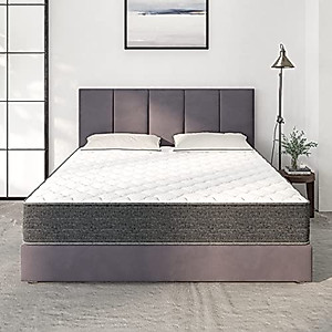 NapQueen King Mattress, 8 Inch Victoria Hybrid Cooling Gel Infused Pocket Spring and Memory Foam Mattress, King Size Mattress Bed in a Box, CertiPUR-US Certified, Fiberglass-Free Mattress