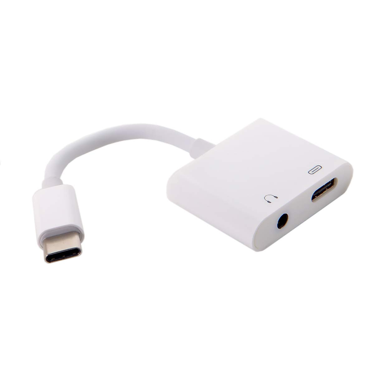Cablecc USB-C to 3.5mm Earphone & Type-C Female Combo Adapter for Tablet