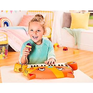 B. toys- Meowsic- Interactive Cat Piano – Toy Piano & Microphone – Musical Instrument For Toddlers, Kids – 20+ Songs, Sounds & Recording Feature – 2 Years +