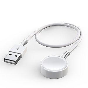 Short Watch Charger for Apple Watch Charger, USB A Short iWatch Charging Cable Short Cord Compatible with Apple Watch Series 9 8 7 6 SE 5 4 3 2 1，Ultra (1FT/0.3M)
