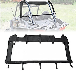 Polaris RZR 1000XP Rear Windshield, Soft Back Window for for RZR 1000 XP, XP 4 1000, TURBO （Bottom Gap for Particle Separator）