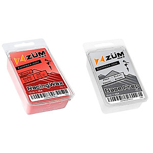 ZUMWax Ski/Snowboard/Nordic/Cross-Country Racing Wax Bundle - CHILL Temperature Iron ON + Base Prep