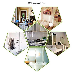 KK5 Adhesive Wall Hooks Hangers Heavy Duty 13 Pounds Sticky Hooks for Hanging for Kitchen Livingroom Bedroom Student Dormitory Stainless Steel Ceiling Hanger