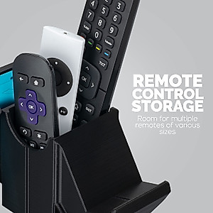 BRAINWAVZ Dual Game Controller & TV Remote Control & Storage Desktop Holder, Universal Design for Xbox ONE PS5 PS4 PC Gamepads, Reduce Clutter, UGDS-01