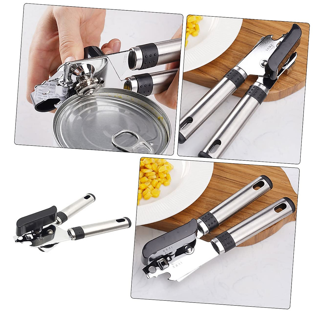 Anneome 1pc Bottle Opener Can Opener Electric Stainless Steel Electric Can Opener Hand Held Can Opener Jar Opener for Seniors Automatic Can Opener Kitchen Can Opener Metal Bottle Opener