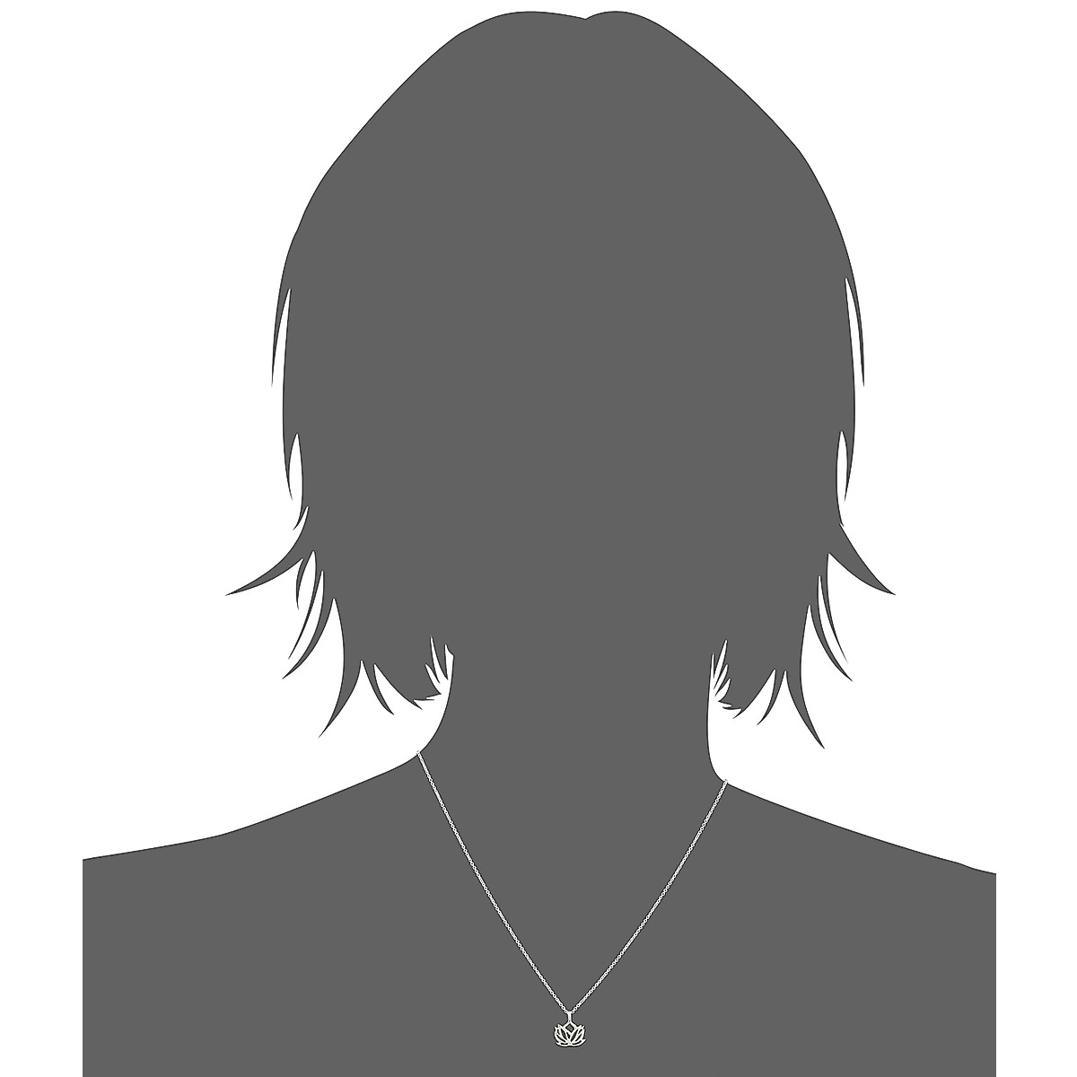 Dogeared Reminder New Beginnings Sterling Silver Rising Lotus Pendant Necklace, 16" + 2" Extender