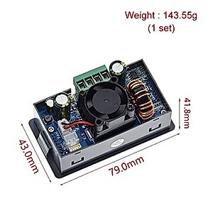 KENID DC-DC Adjustable Boost and Step Down Module 36V 6A Constant Voltage Current DC Digital Control Regulated Module 1Pcs