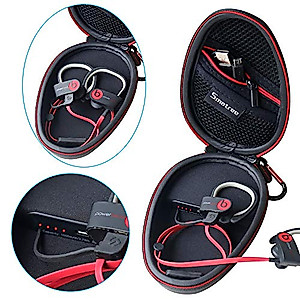 Smatree Charging Case Compatible for Powerbeats 2, Powerbeats 3, Bose Soundsport, Sony WI-C300 Headphones - Hard Shell Storage Travel Bag