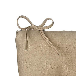 Klear Vu Solarium Cushion, Indoor and Outdoor Rocking Chair Pad for Patio, Living or Nursery Room, 2 Piece Set, Seat 19"x19" and Seatback 21"x18", 02 Husk Birch