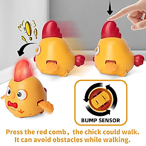 nicknack Easter Musical Toys Dancing Walking Baby Light Up Toy with Light & Sounds Toy for Toddler Early Educational Learning Music Sound Toys Infants Birthday Gift