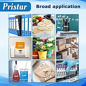 Compatible Label Tape for Brother TZe-231 Tape 12mm 0.47 Laminated White Tz231 Tz-231 TZe231 Tz Tape for Brother P-Touch 2040 D210 H100 D410 D400 D220, 6-Pack, by Pristar