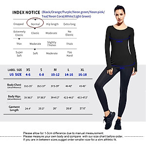 Zengjo Long Sleeve Athletic Shirt Women Lightweight with Thumb Holes(White,L)