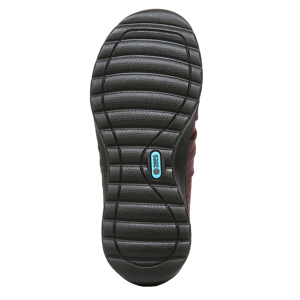 BZees Women's Glimmer Slip-Ons Loafer, Windsor Red Shimmer, 9 Wide