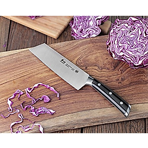 Cangshan S Series 60171 German Steel Forged Nakiri Vegetable Cleaver, 7-Inch