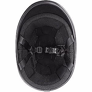 YMKJGZS Beanie Motorcycle Half Helmet Half Helmet Polo Cap Half Shell Open Face Motorcycle Helmet - DOT Approved Lightweight Cool German Style Helmet, for Men and Women Chopper Moped (B,2XL)