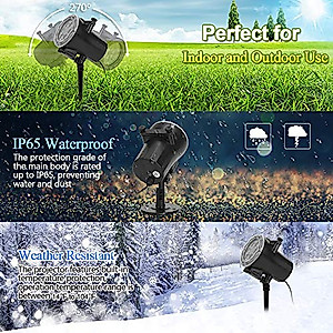 Christmas LED Projector Lights,Holiday Lights Projector,Halloween Projector Lights Outdoor with 16 Slides,Waterproof IP65 Landscape Lamp Projector